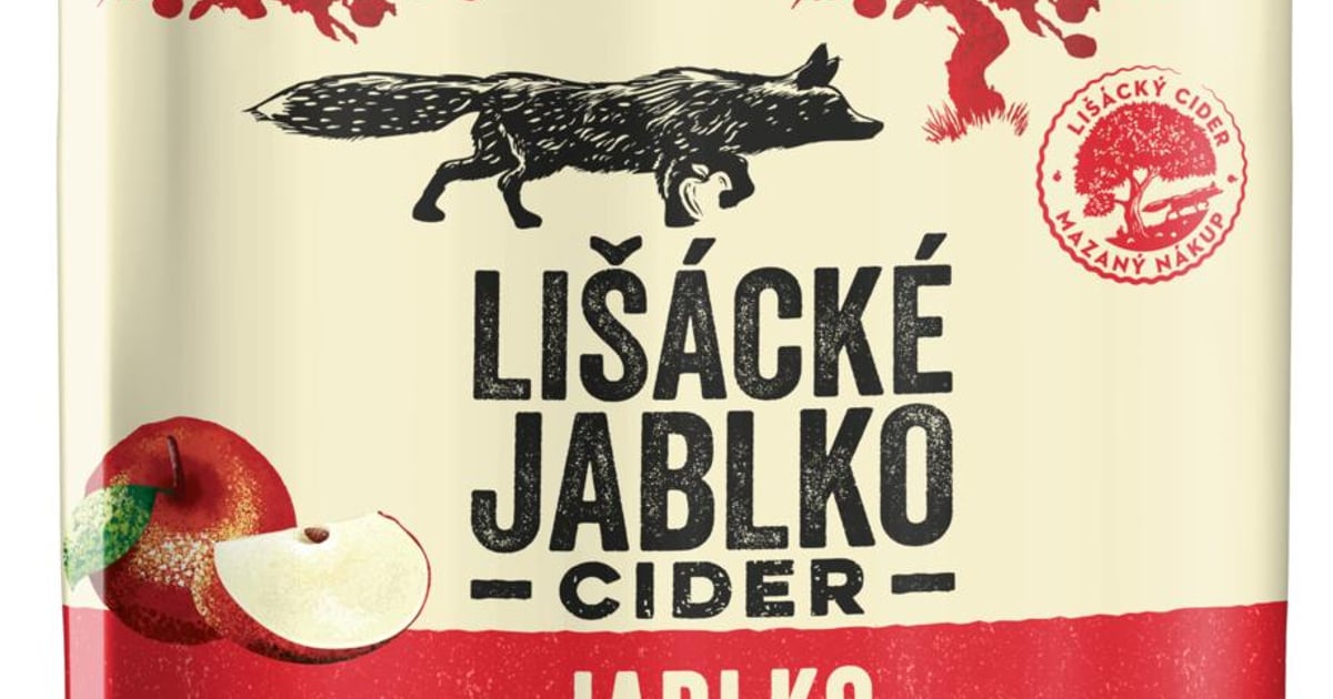 Lišácké jablko cider 6×0,5 l plech