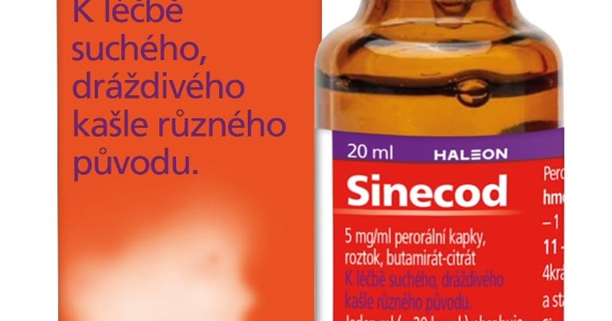 SINECOD 5MG/ML Perorální kapky, roztok 1X20ML