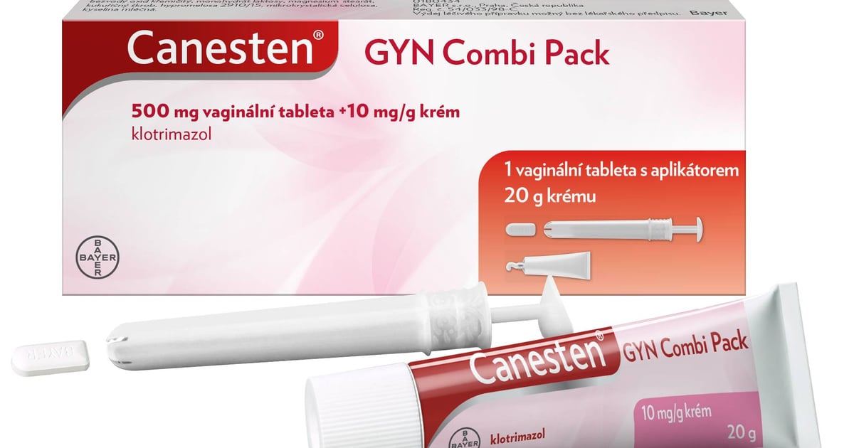 CANESTEN GYN COMBI PACK 500MG + 10MG / G VAG TBL