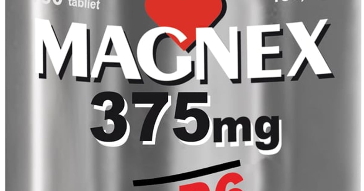 Magnex 375mg+B6 tbl.180