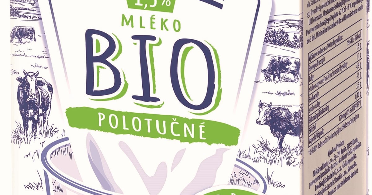 Mlékárna Kunín BIO Mléko polotučné trvanlivé 1,5%