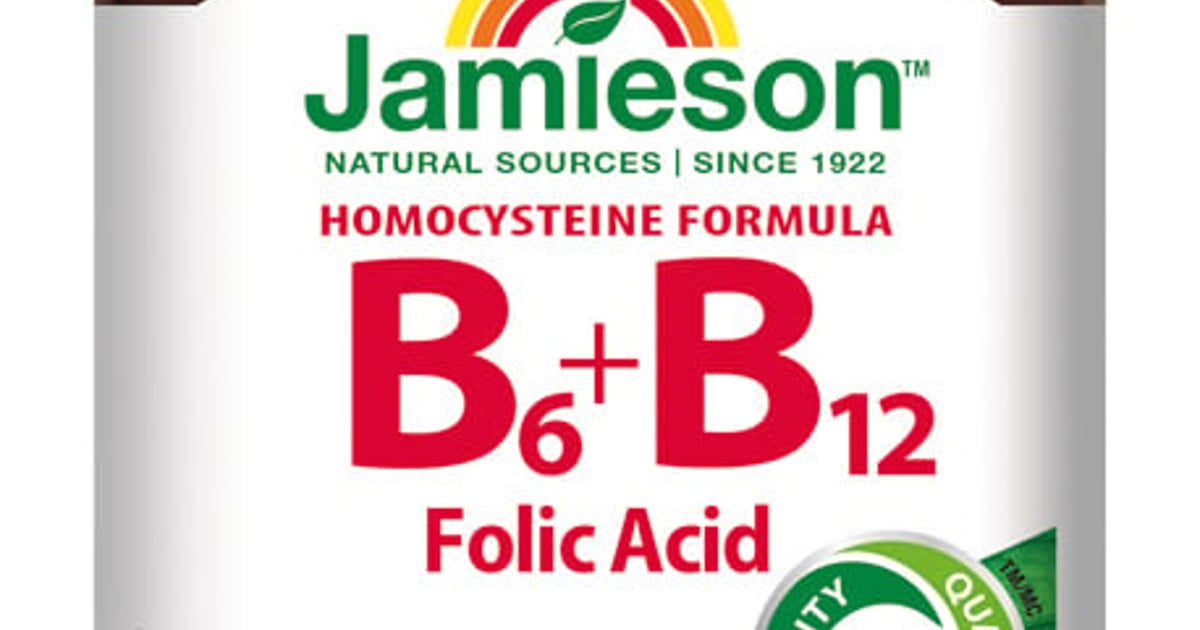 JAMIESON Vitamins B6 B12+folic acid tbl.110