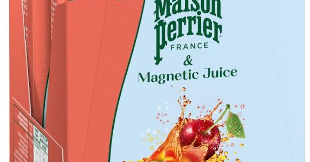 Perrier & Juice Broskev a třešeň multipack 4×250 ml plech