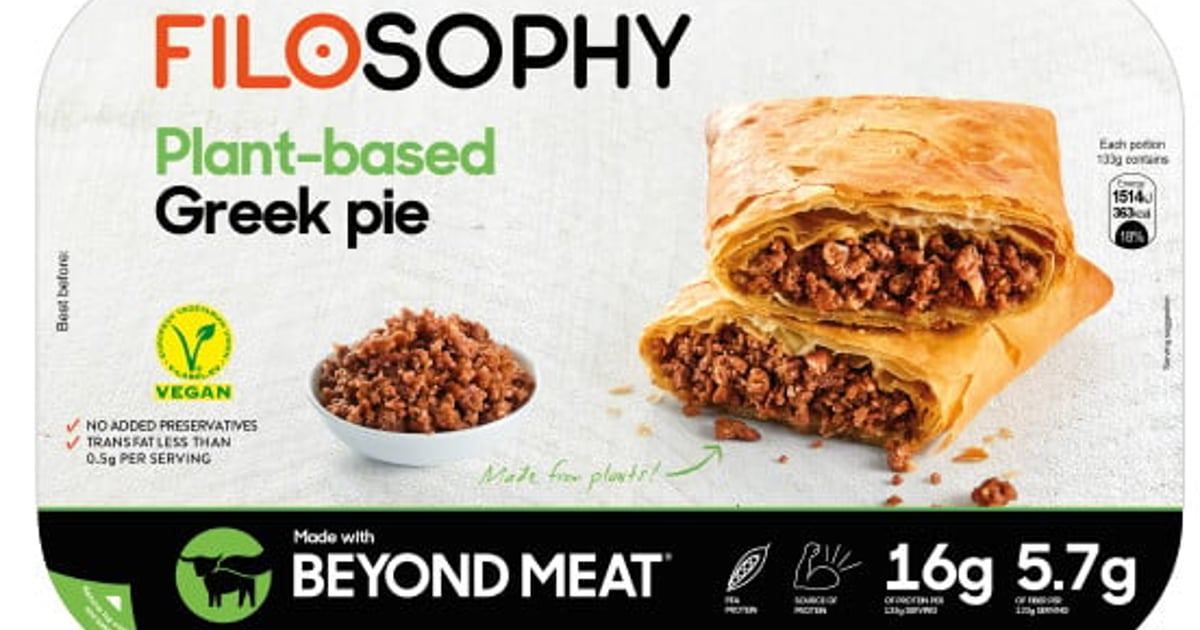 Filosophy Greek Plant-Based Pie with Beyond Meat