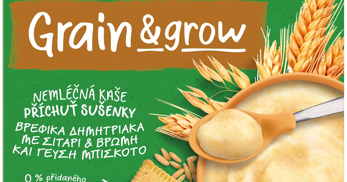 Gerber Organic BIO Nemléčná kaše s příchutí sušenky