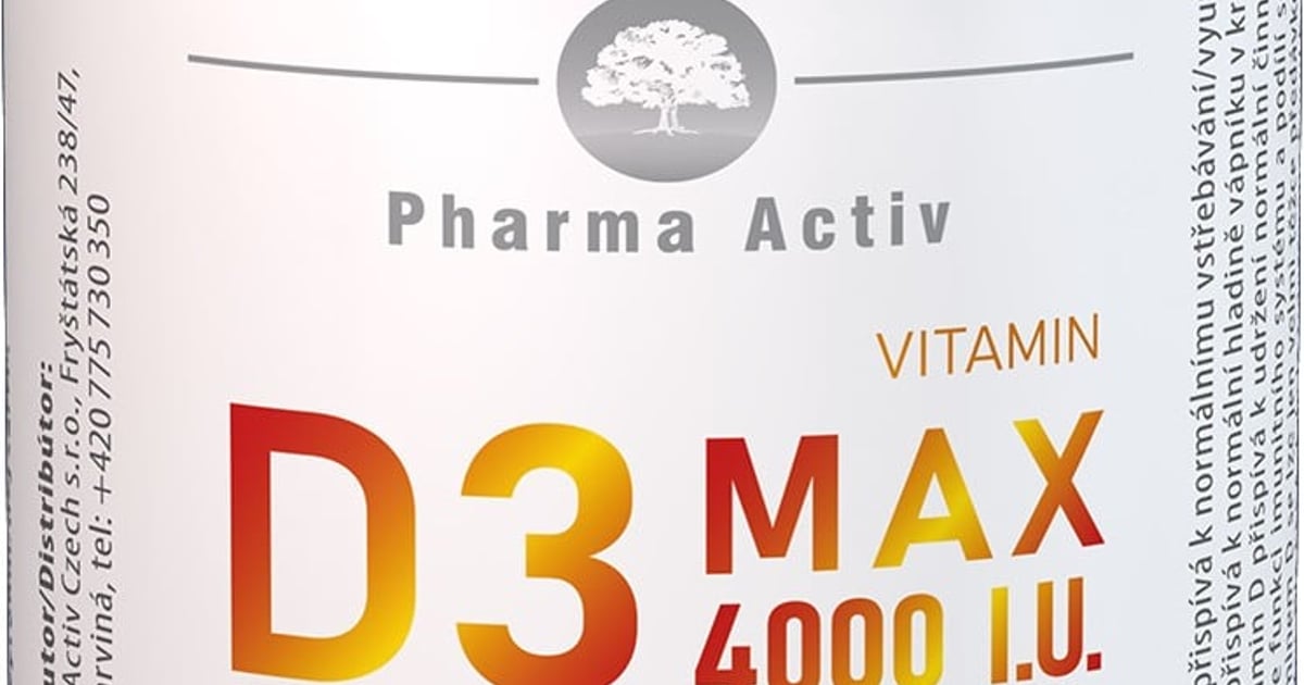 Vitamin D3 MAX 4000 I.U. tbl.100