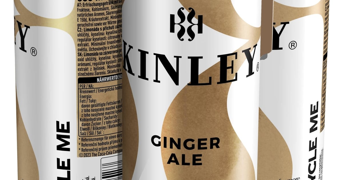 Kinley Ginger Ale multipack (4×0,33 l) plech
