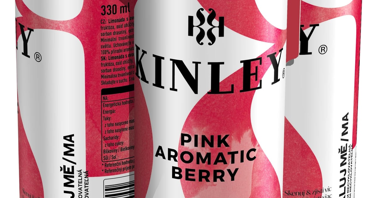 Kinley Pink Aromatic Berry multipack (4×0,33 l) plech