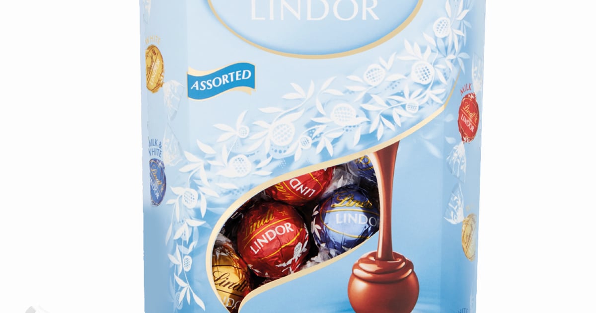 Lindt LINDOR Maxibalení pralinek Mix Light Blue