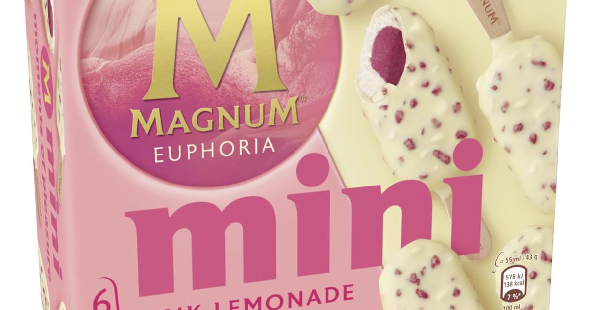 Magnum Mini Euphoria pink lemonade nanuk multipack (6×55 ml)