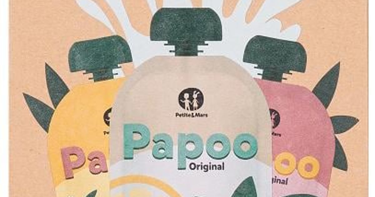 Petite & Mars Znovuplnitelné kapsičky na jídlo Papoo Original (6×150 ml)