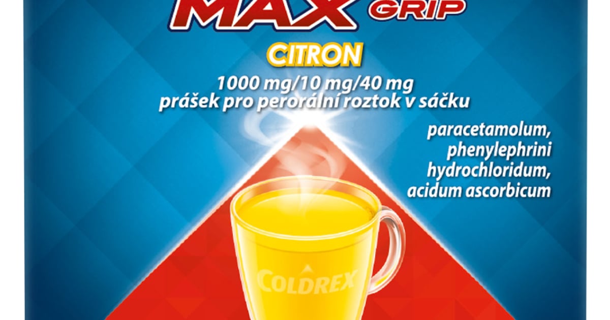 COLDREX MAXGRIP CITRON 1000MG/10MG/40MG Powder for oral solution in a ...
