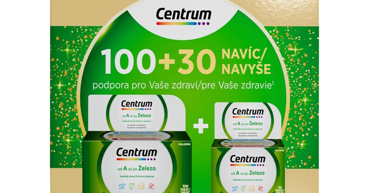 Centrum AZ tbl.100+30 dárkové balení