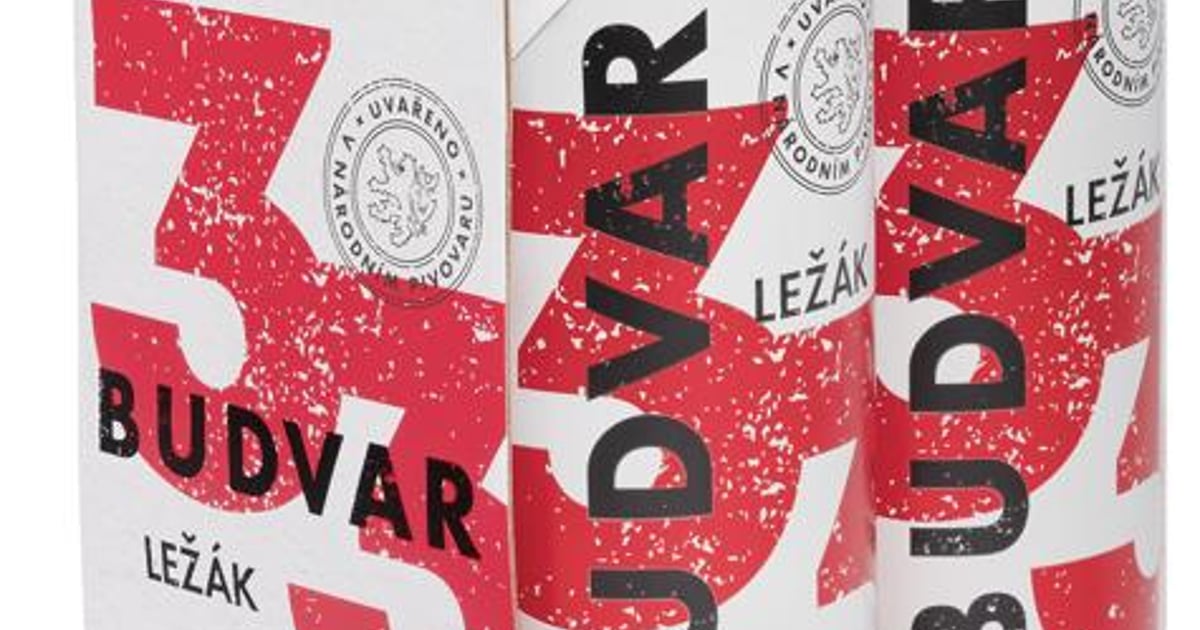 Budvar 33 Světlý ležák 4×0,5 l
