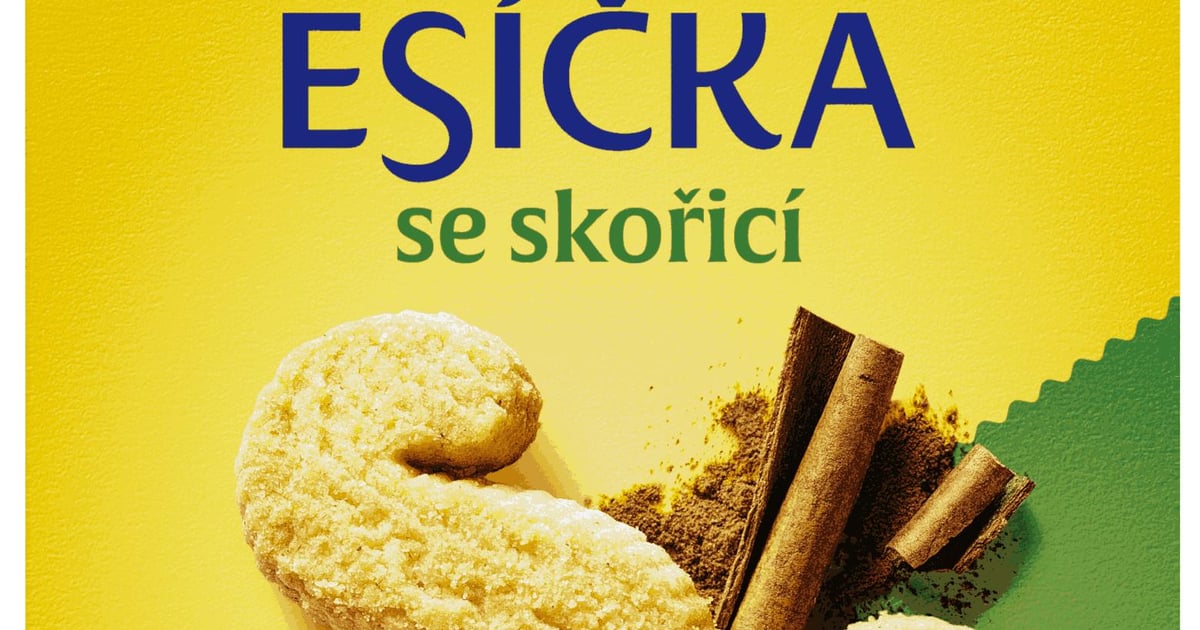 Opavia sušenky Zlaté Esíčka se skořicí