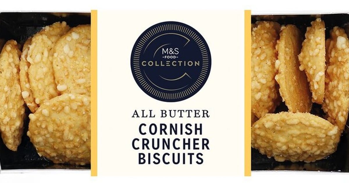 Marks & Spencer Máslové sušenky s extra vyzrálým čedarem Cornish Cruncher