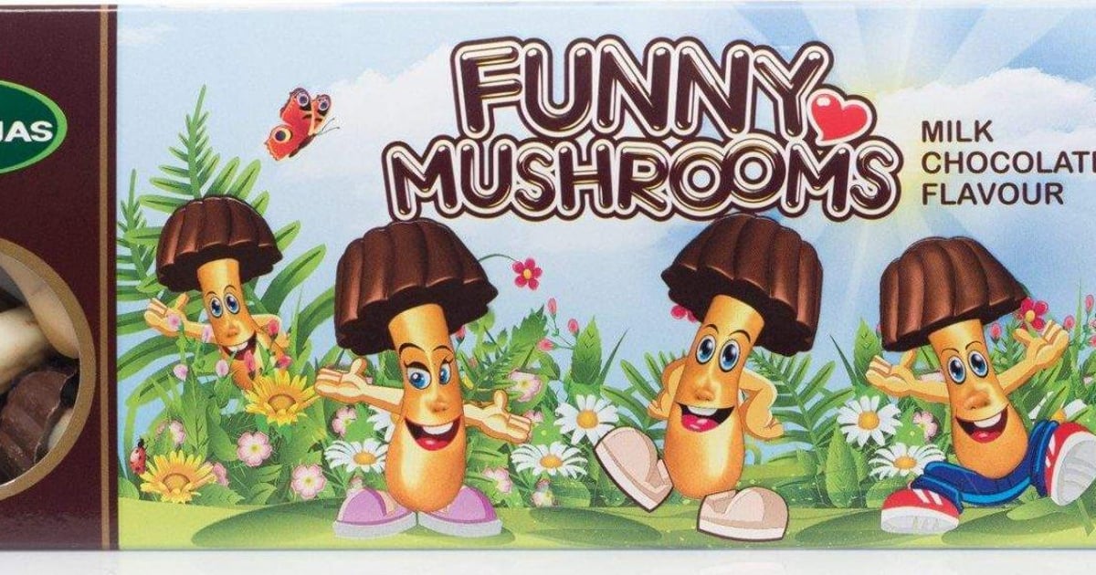 Miltonas Hříbečky z mléčné čokoládové polevy a sušenky