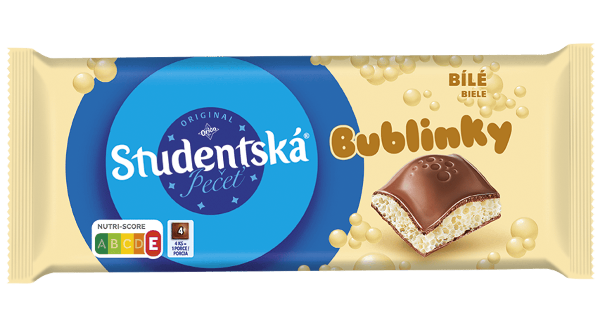 Orion Studentská pečeť Bublinky mléčná a bílé bublinky