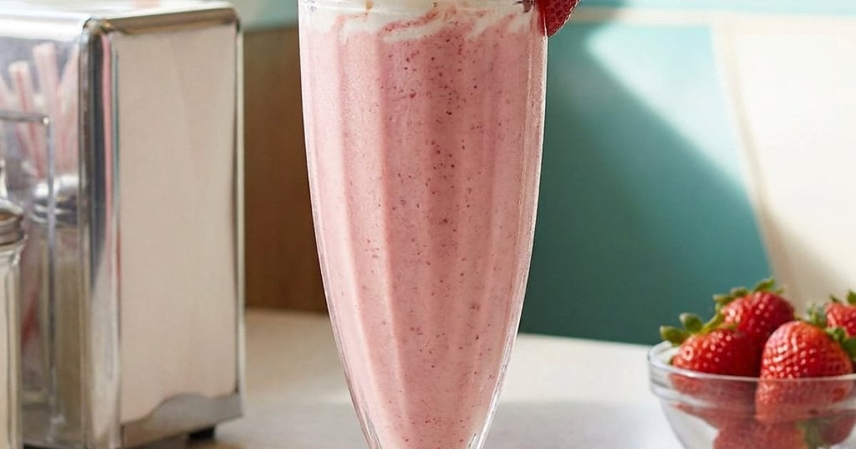 Jahodový milkshake | Rohlík vaří