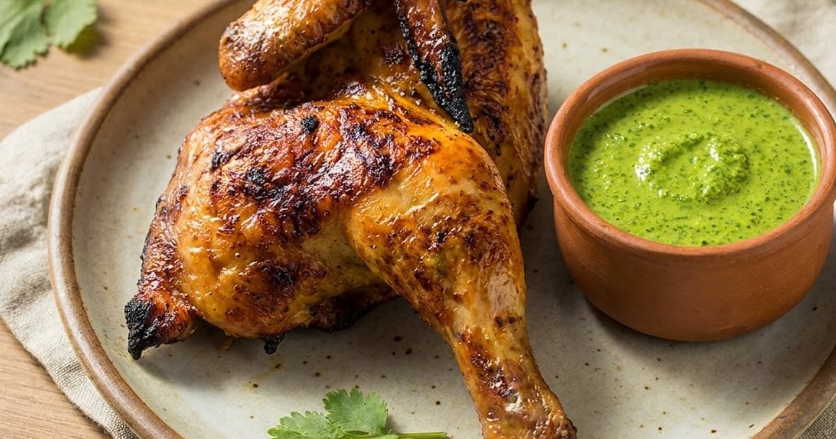 Peruánské grilované kuře s omáčkou Ají Verde (Pollo a la Brasa ...