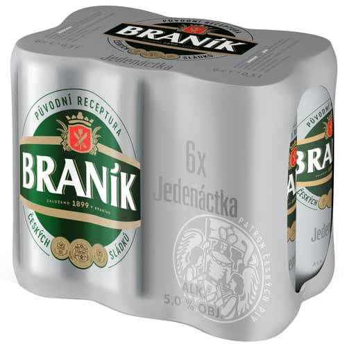 Braník Eleven beer light lager 6×0,5 l