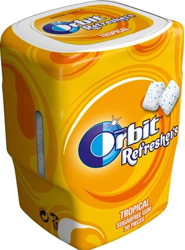 Wrigley's Orbit Refreshers žvýkačky bez cukru Tropical dóza