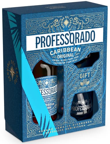 Professorado Caribbean Original v dárkovém balení se 2 skleničkami