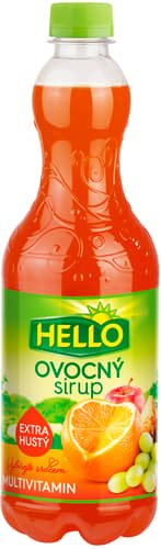 Hello Extra hustý ovocný sirup multivitamín