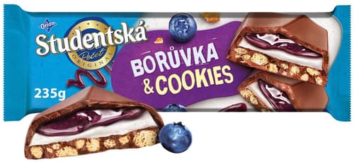 Orion Studentská pečeť Mléčná čokoláda Borůvka a cookies