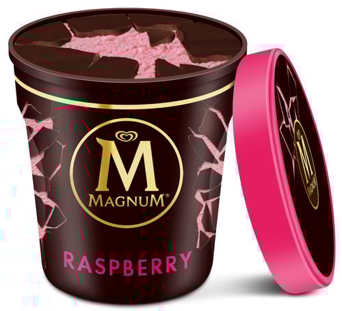 Magnum Raspberry & Dark Chocolate zmrzlina v kelímku